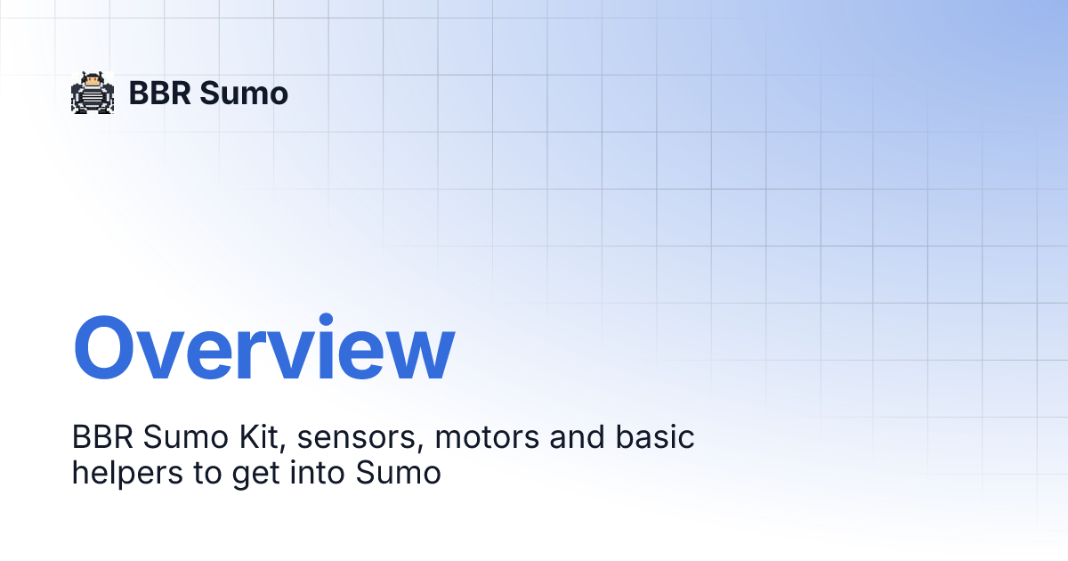 Overview | BBR Sumo